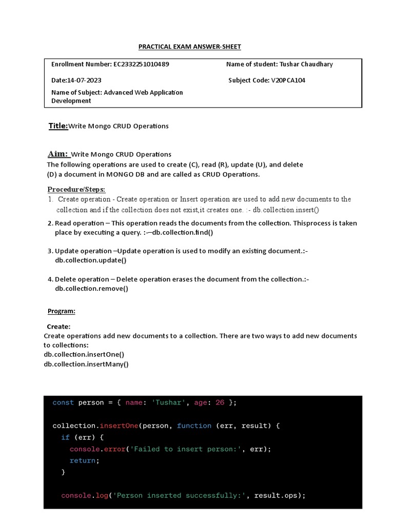 Mca - V20pca104 - Ec2332251010489 | PDF | Computing | Data Management