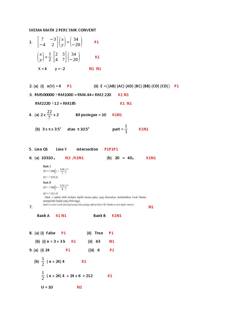 Skema Math pc22 | PDF