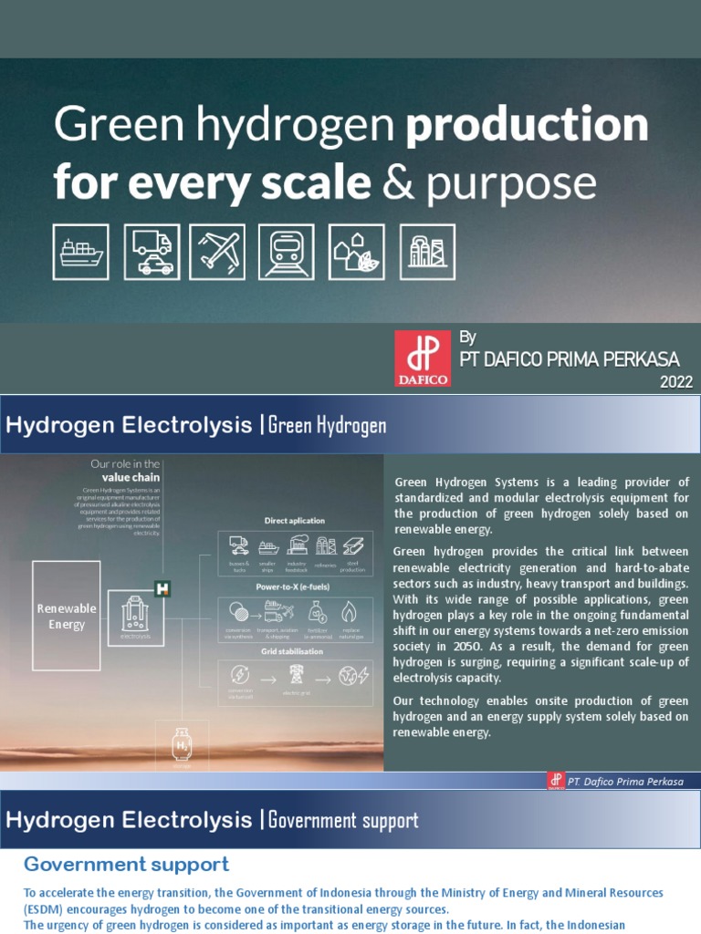 Hydrogen Project 07.09.2022 1 | PDF | Renewable Energy | Low Carbon Economy