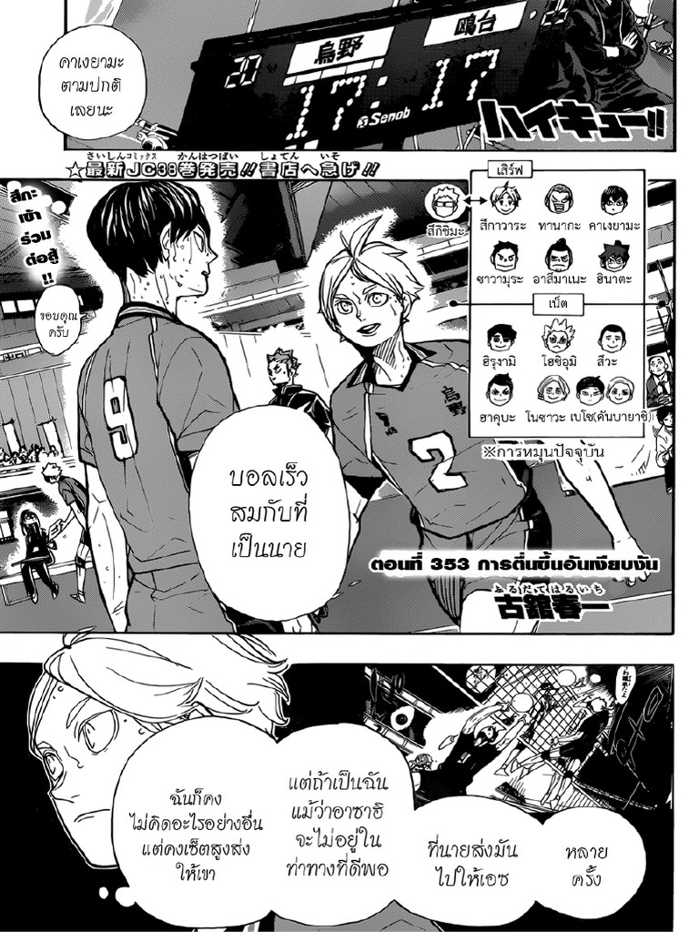 Haikyuu Chapter 353 | PDF