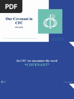 CFC Covenant Orientation | PDF | New Covenant | Prayer