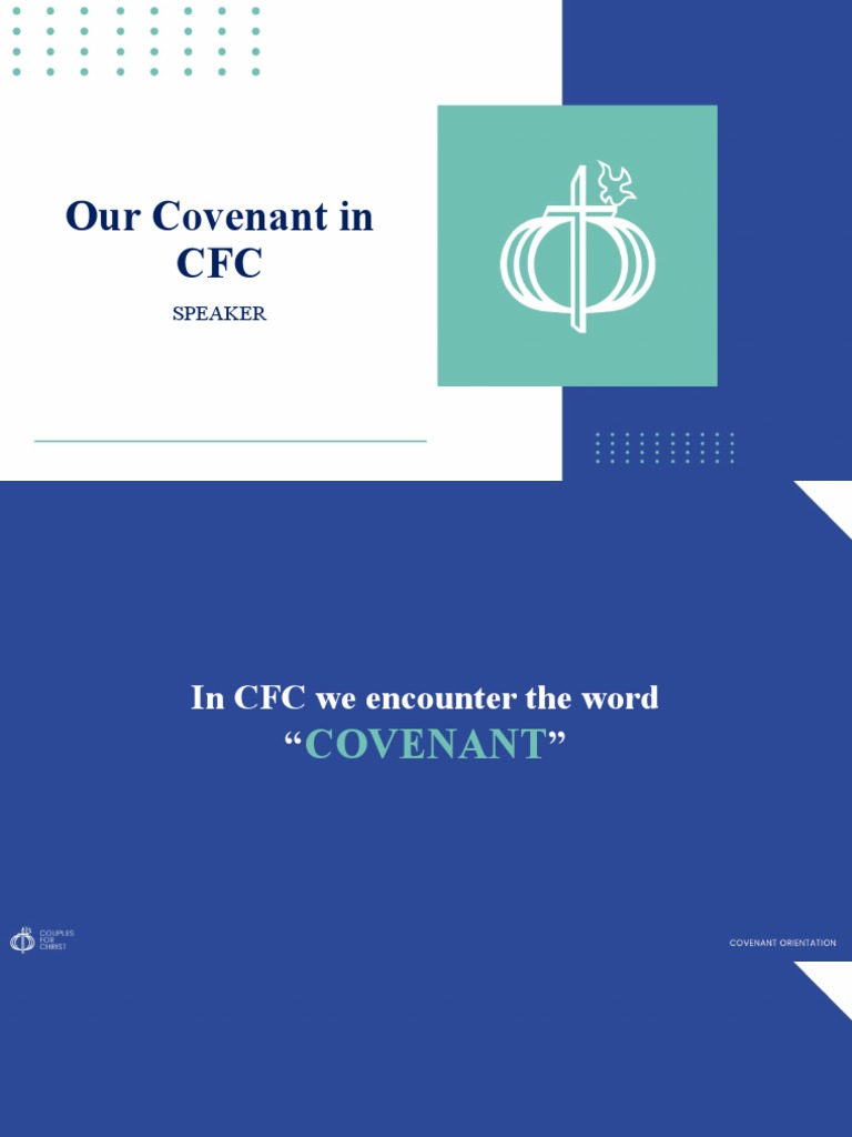 Covenant Orientation - Talk 1 Our Covenant in CFC - PPT | Download Free ...