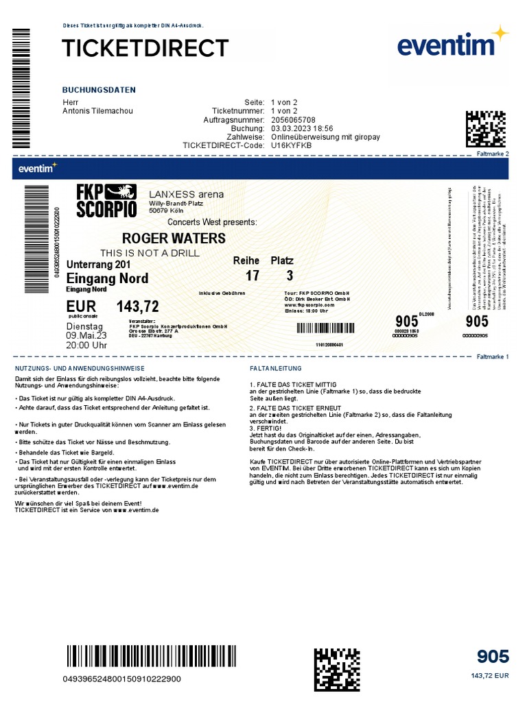 Ticket Direct 2056065708 | PDF