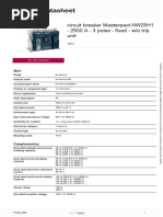 Product Datasheet: Circuit Breaker Masterpact NW16H1 - 1600 A - 4 Poles ...