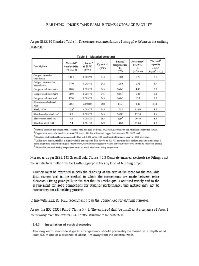 Earthing-Tank Farm | PDF | Technology & Engineering | Computers