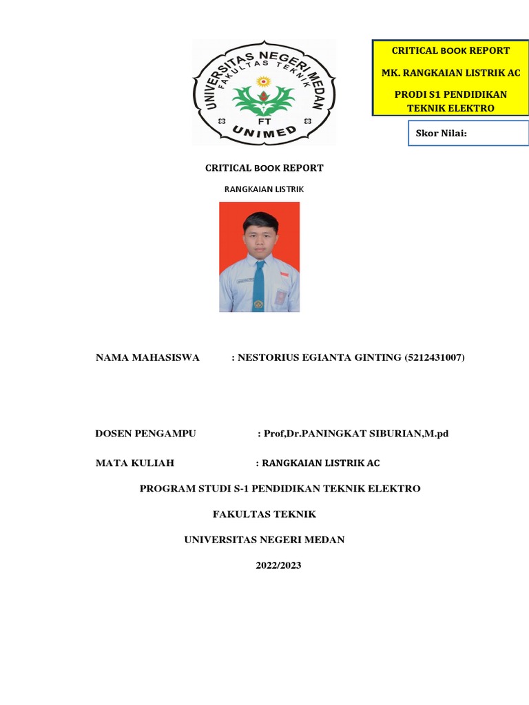Nestorius Egianta Ginting - CBR - Rangkaian Listrik Ac | PDF