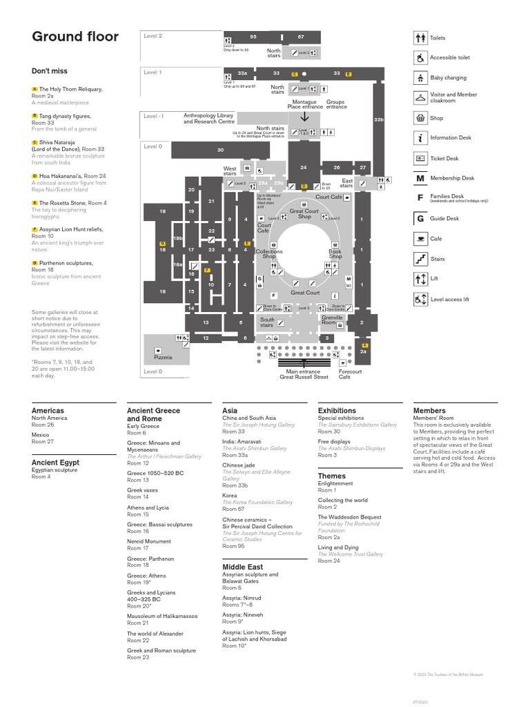 British Museum Map July 2023 | PDF | British Museum
