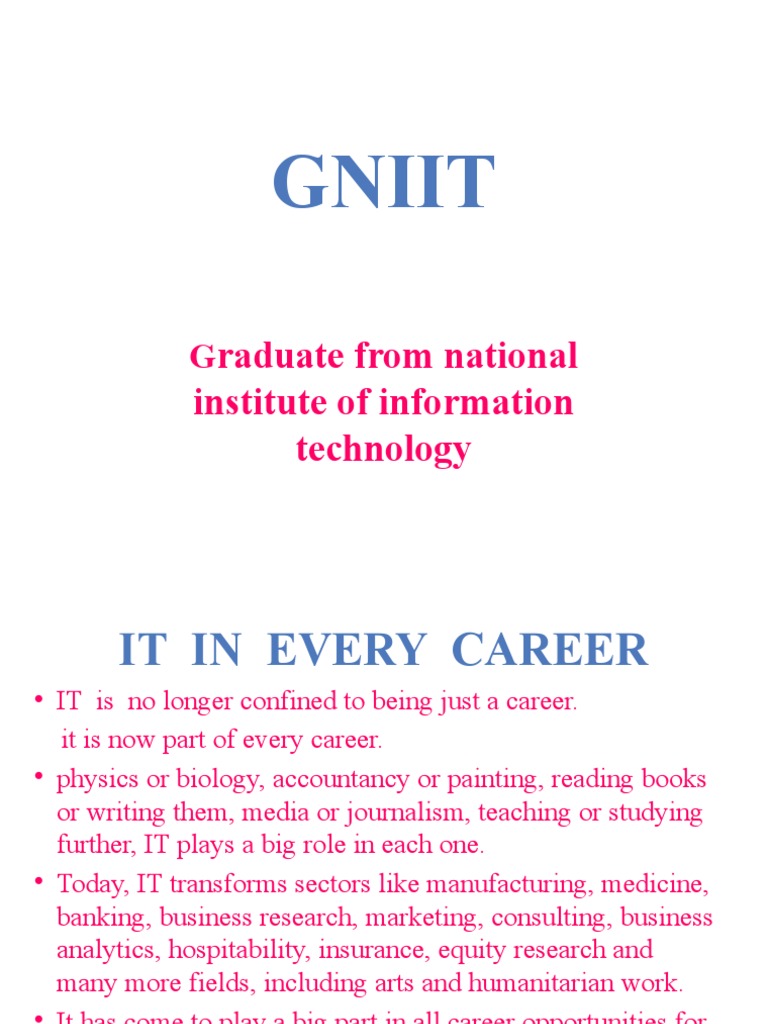 GNIIT | PDF | Curriculum