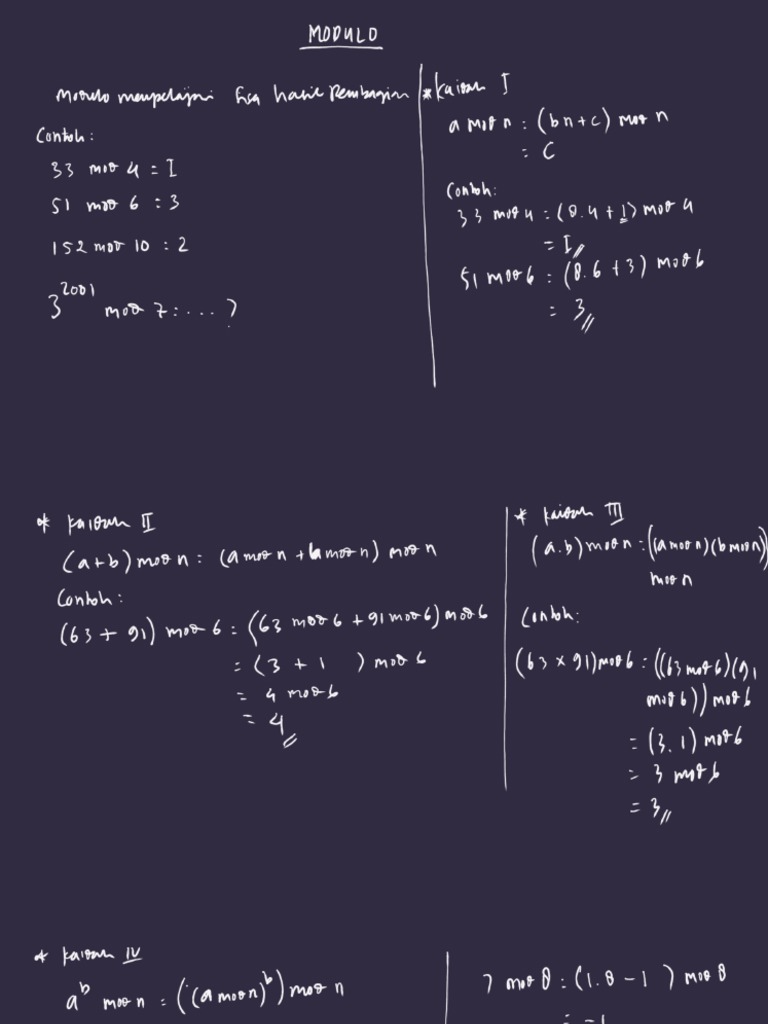Matematika Modulo - 28 - 07 - 23 | PDF