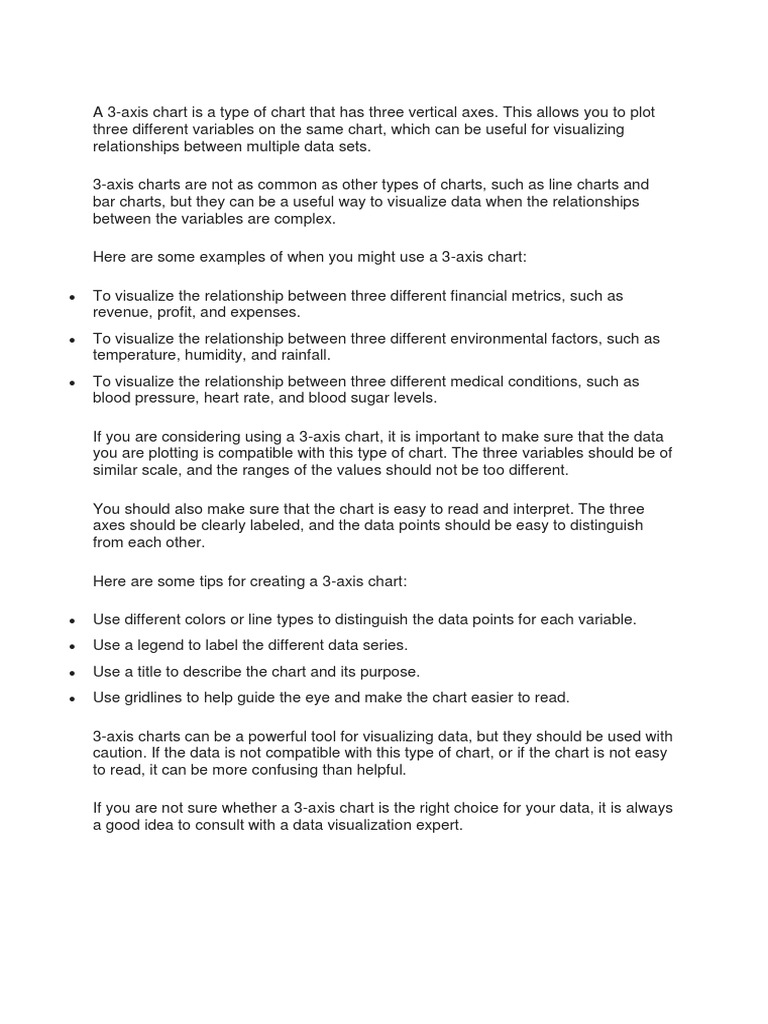 How To Prepare 3 Axis Chart in Excel | PDF