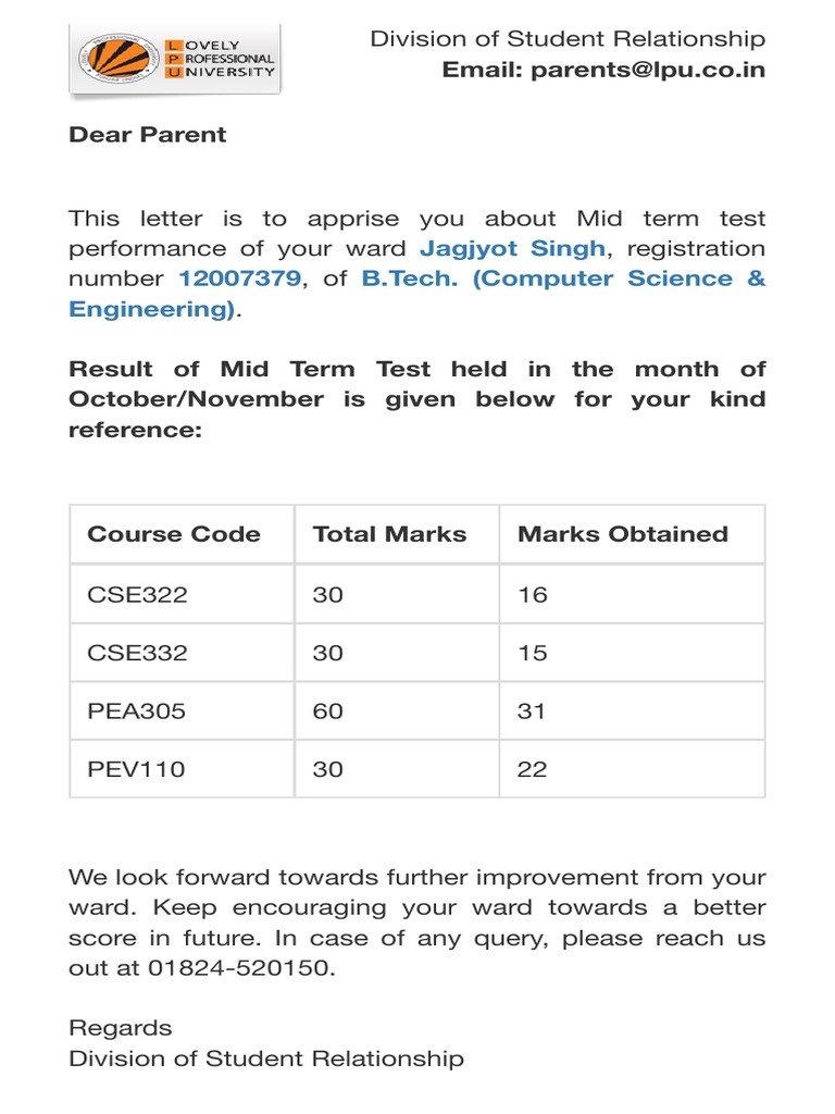 University Management System - Student View | PDF
