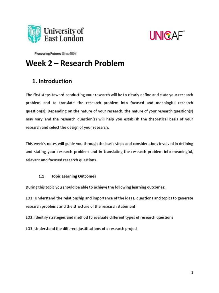 Week 2 - Topic Overview | PDF | Methodology | Science
