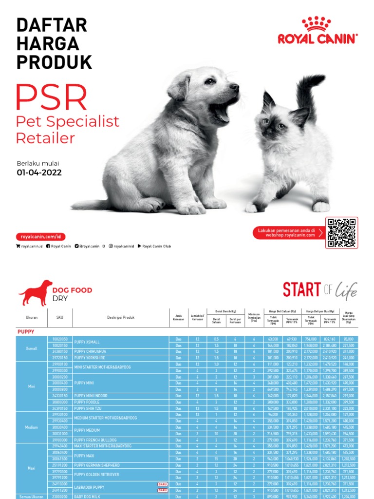 2022 Pricelist PSR | PDF