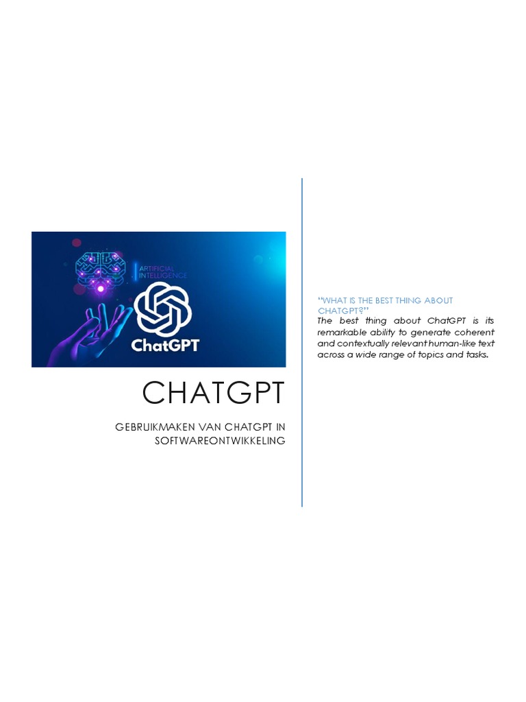 Gebruikmaken Van ChatGPT Voor Use Cases in Softwareontwikkeling | PDF