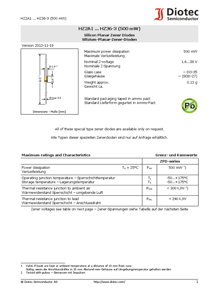 HZ5A1 Diotec | PDF