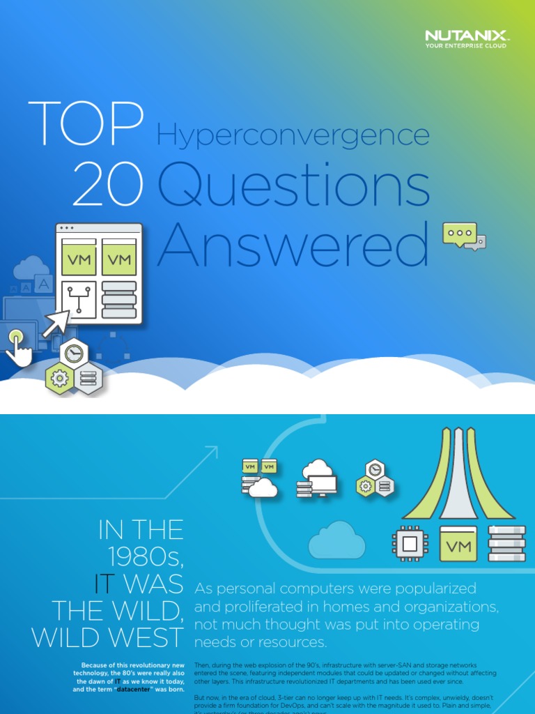 Ebook Top 20 Hci Questions Answered | PDF | Cloud Computing | Data Center