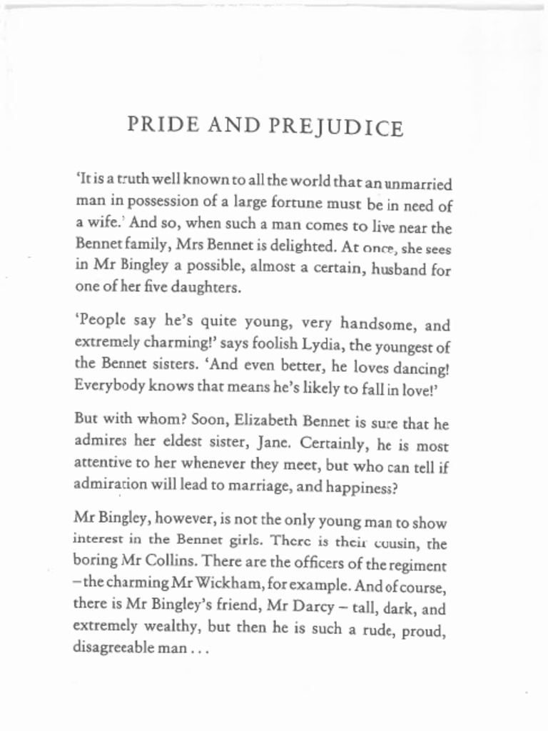 Pride and Prejudice | PDF