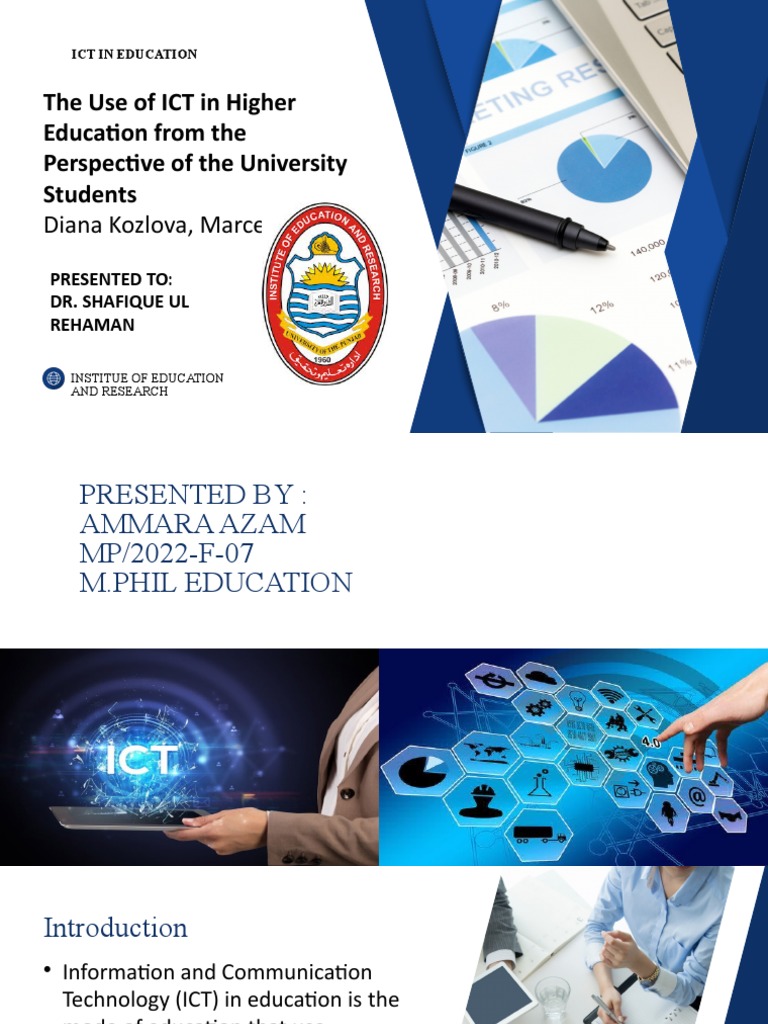 The Use of ICT in Higher Education From The Perspective of The ...