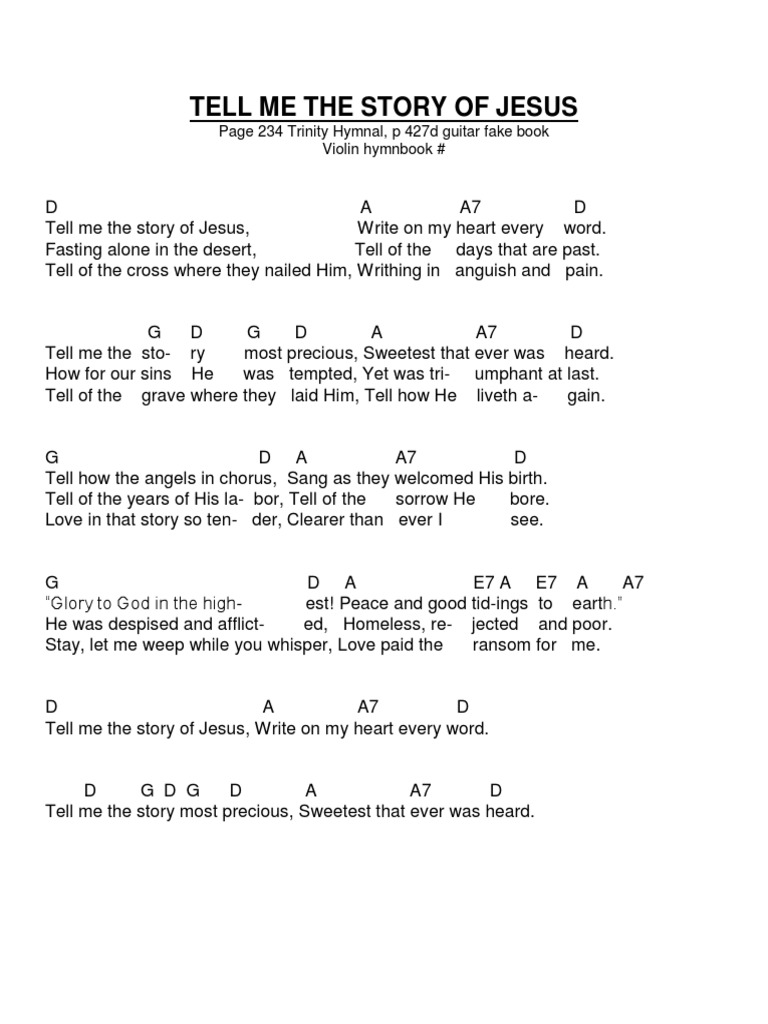 TELL ME THE STORY OF JESUS | PDF