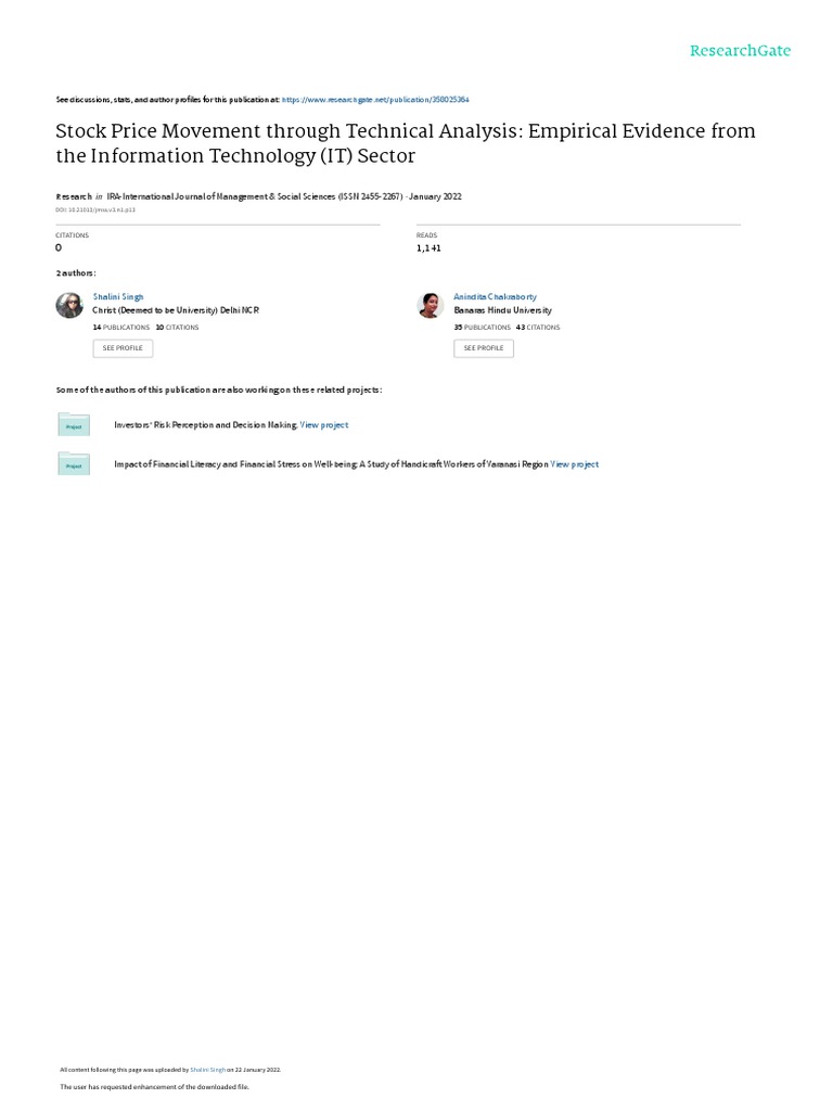 Stock Price Movement Through Technical Analysis: Empirical Evidence ...