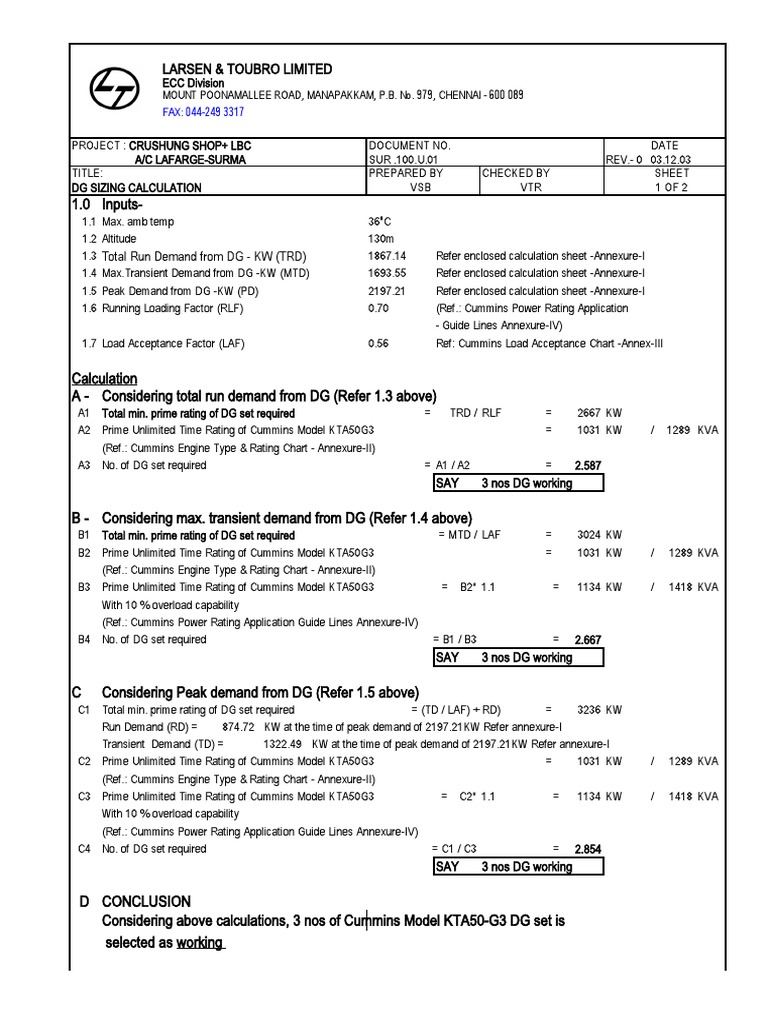 Dg Sizing Pdf