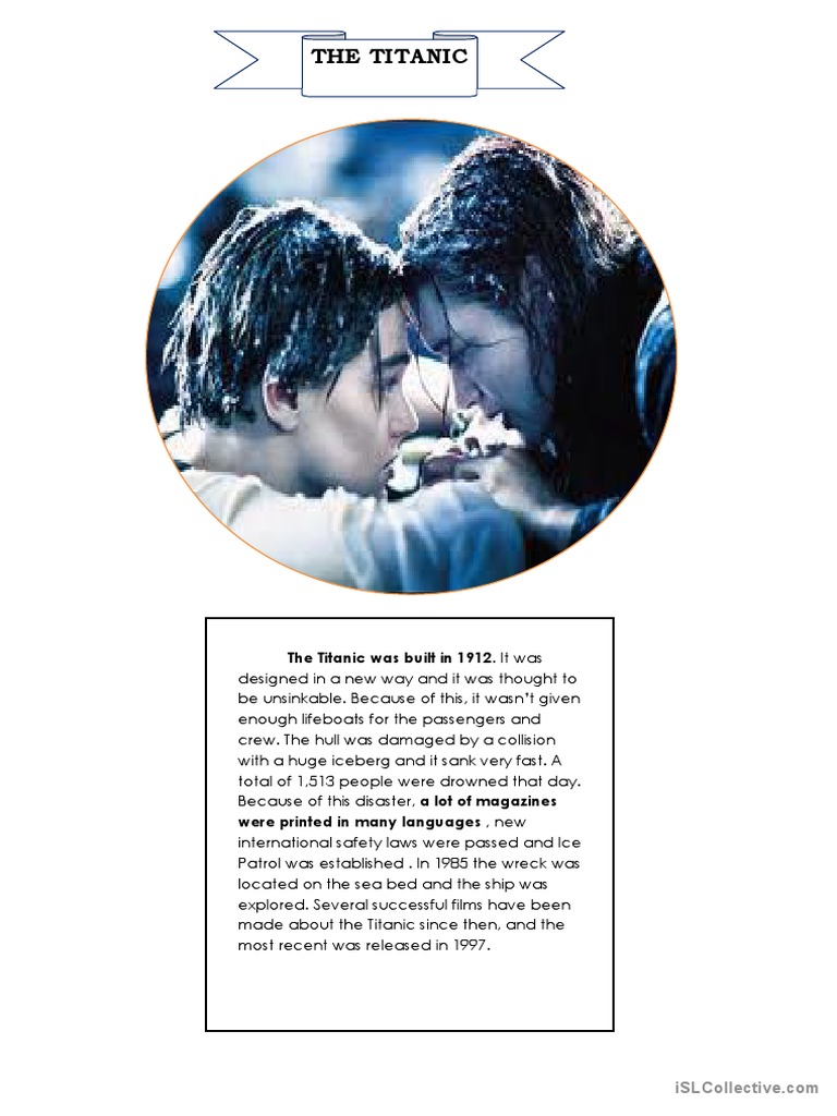 Reading Passage (The Titanic) With Passive Voice | PDF | Social Science ...