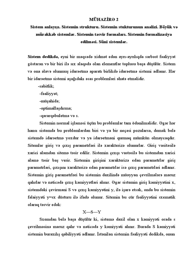 2 MUHAZİRE 2 Oktyabr | PDF