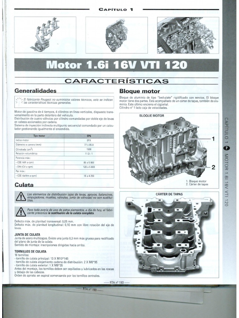 Motor PSA 1.6i 16v EP6 | PDF