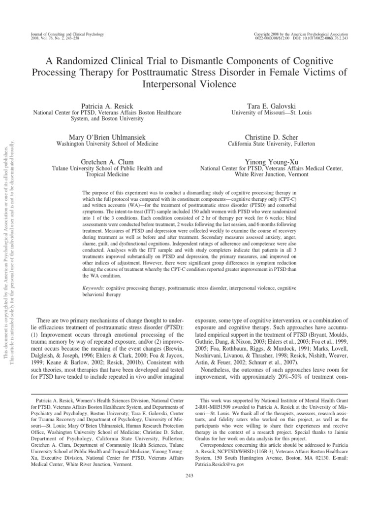 Resick 2008 | PDF