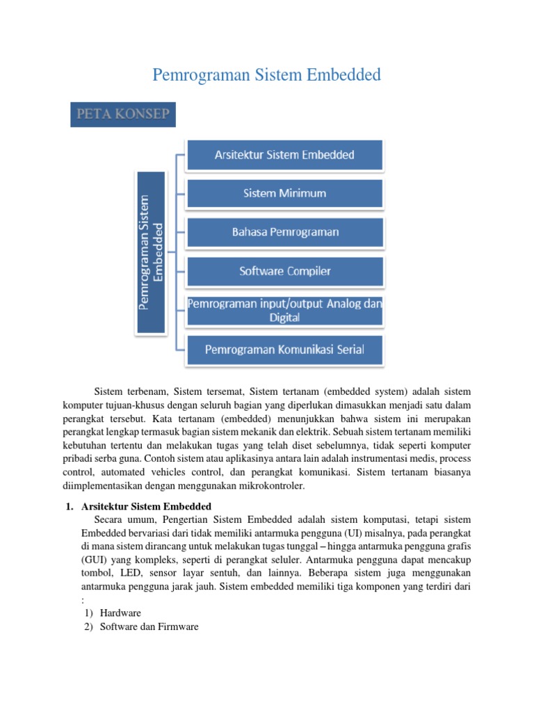 Pemrograman dan Arsitektur Sistem Embedded | PDF | Komputer | Teknologi ...