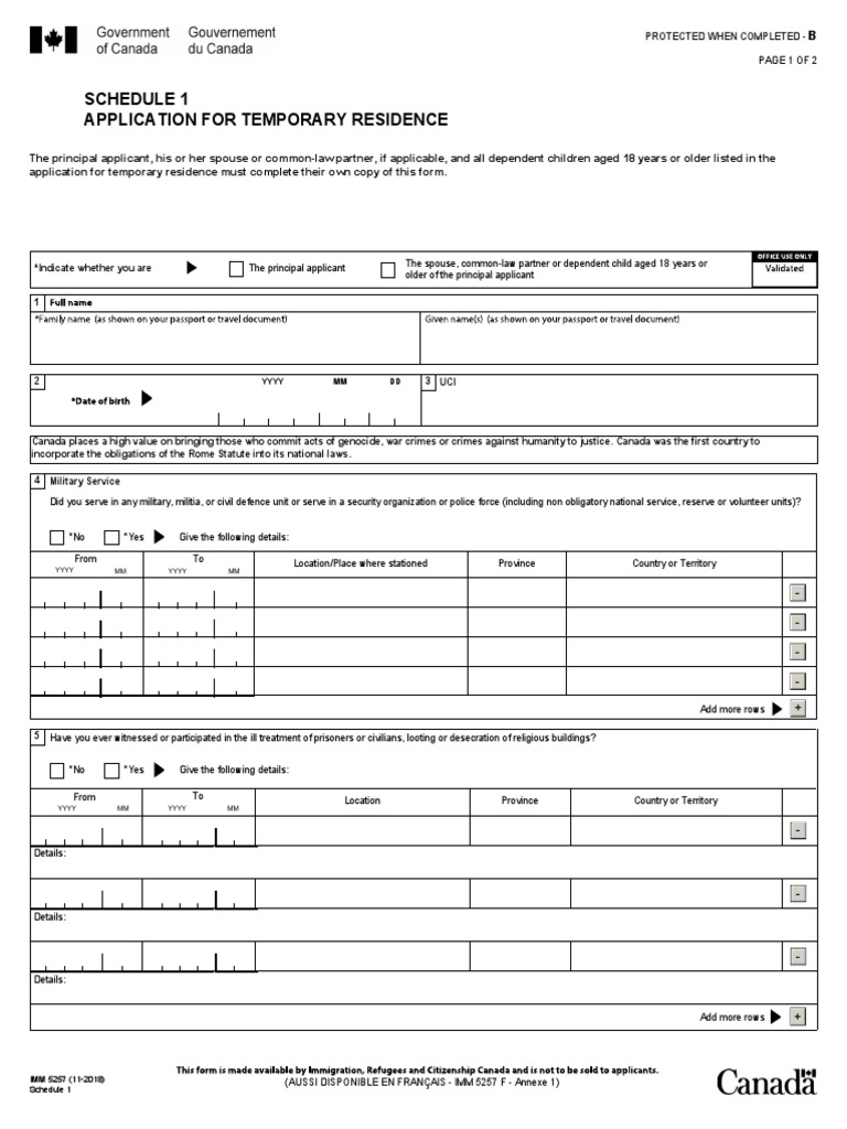 Imm 5257 PDF | PDF | Ethical Principles | Government
