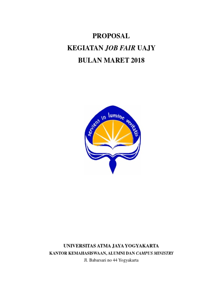 Proposal Job Fair UAJY 2018 Maret 9-10 | PDF