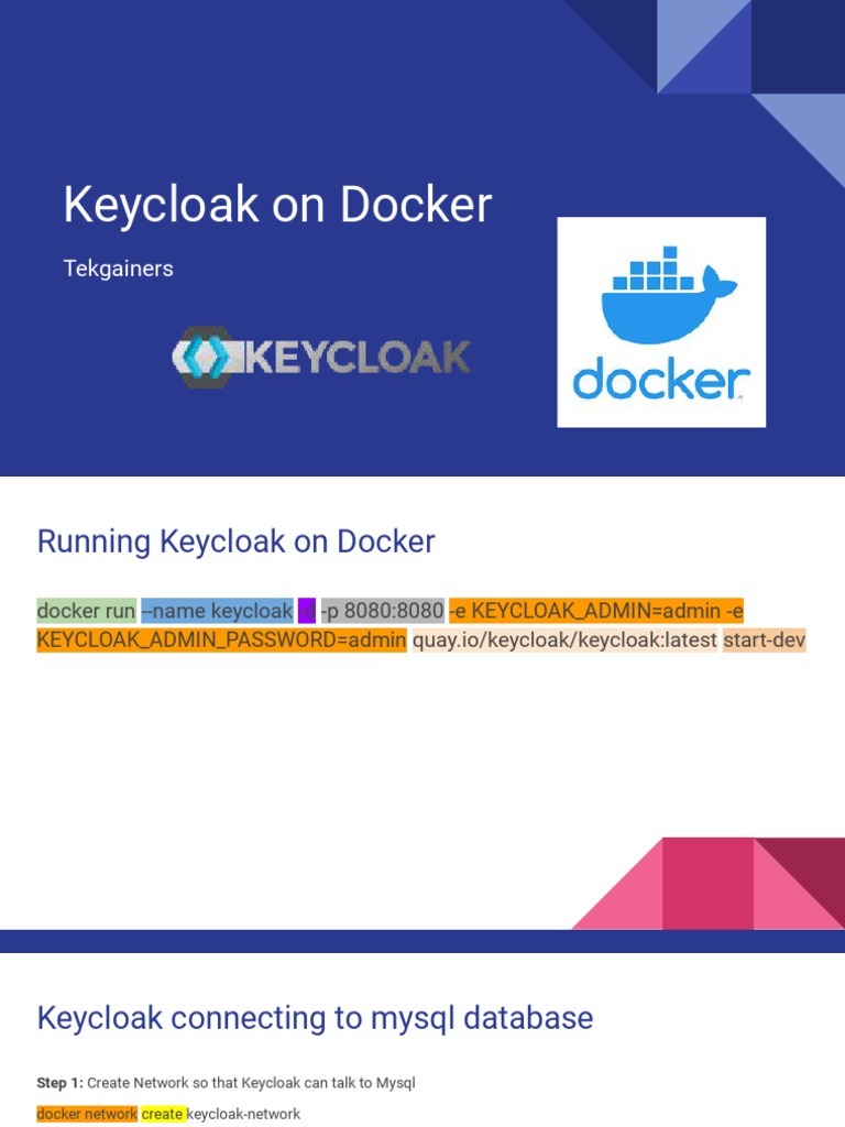 Keycloak Docker | PDF
