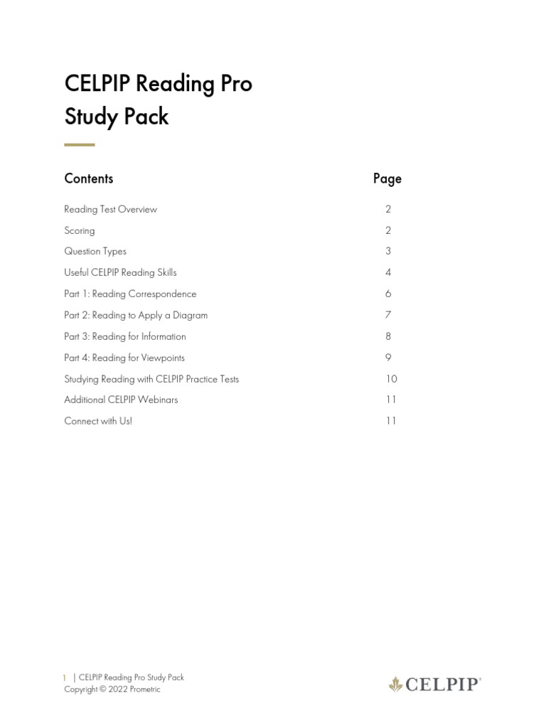Reading Pro Study Pack | PDF | Question | Vocabulary