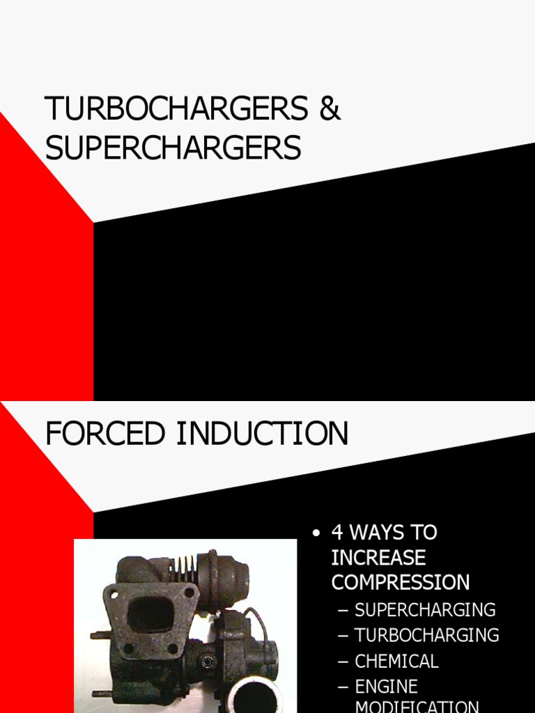 4.turbo &super Chargers | PDF | Turbocharger | Engines