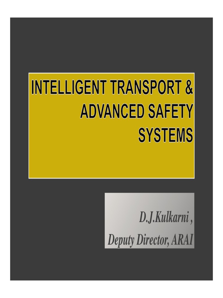 Intelligent Transport and Advanced Safety Systems | PDF | Manufactured ...
