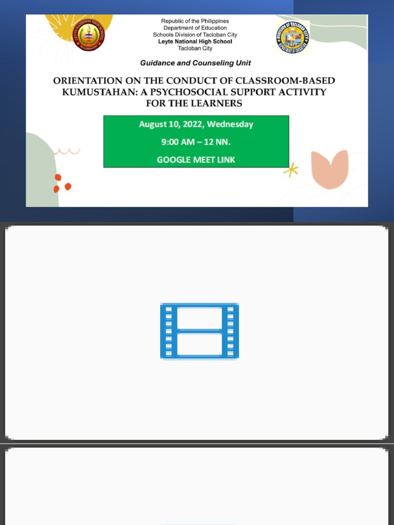 Orientation On The Conduct of Psychosocial Support Activity For Learners 081022 | PDF | Self ...