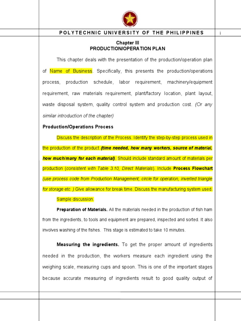 Chapter 3-Operations Plan | PDF | Waste | Compost