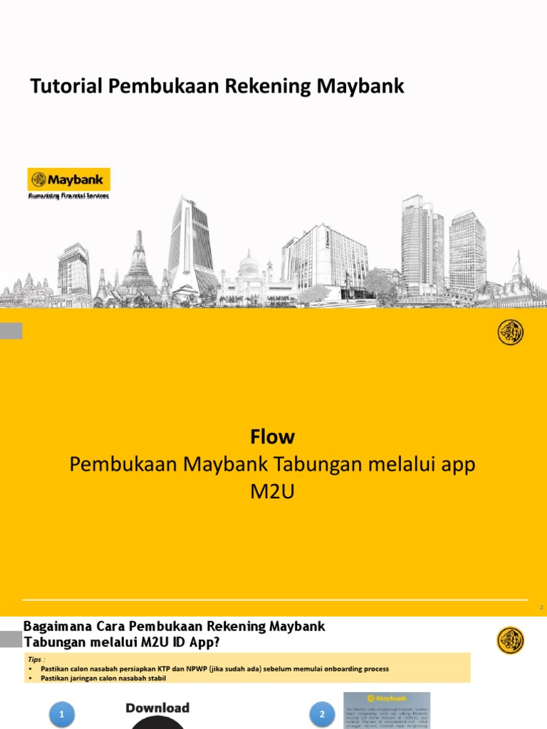 Flow Pembukaan Rekening Maybank _ PP Full | PDF