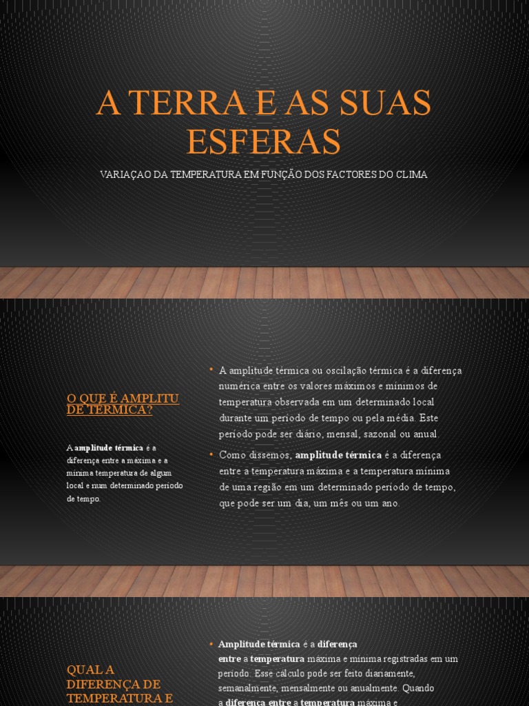 A Terra e As Suas Esferas - 8a Classe/Ano Geografia | PDF | Umidade ...