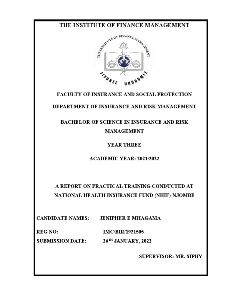 Nhif 3 | PDF | Insurance | Audit