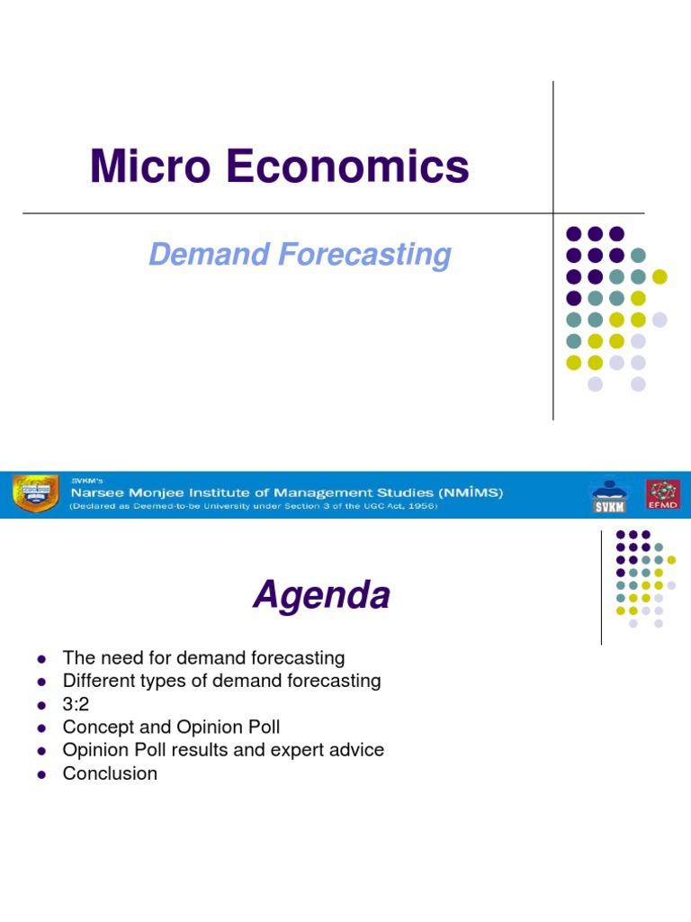 Micro Economics: Demand Forecasting | PDF | Forecasting | Demand