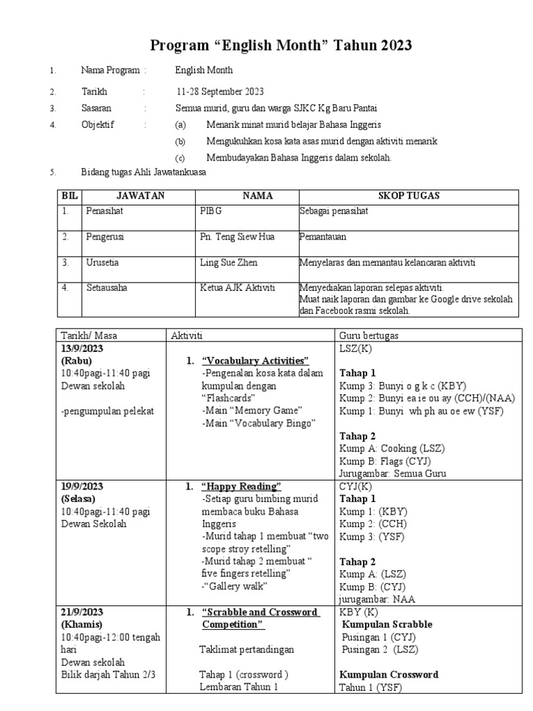 AJK English Month 2023 | PDF