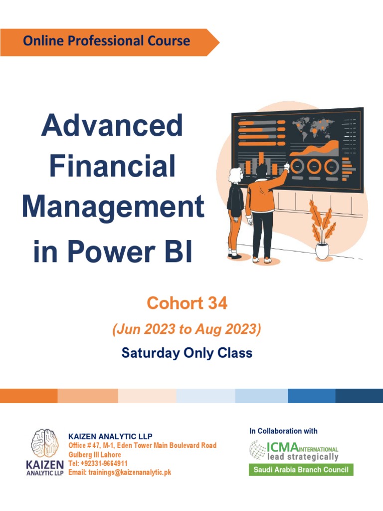 Training Brochure - Advance Financial Management in Power BI (B34 ...