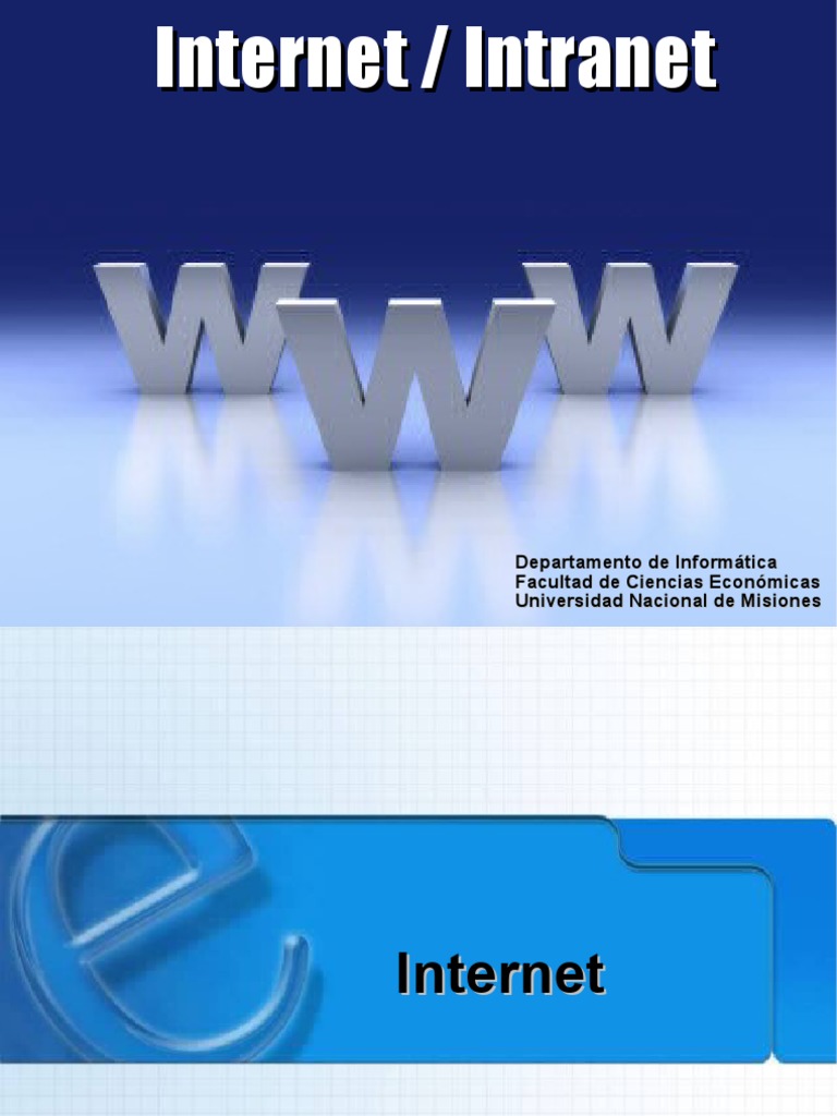 Internet Intranet | Descargar gratis PDF | Red mundial | Internet y web