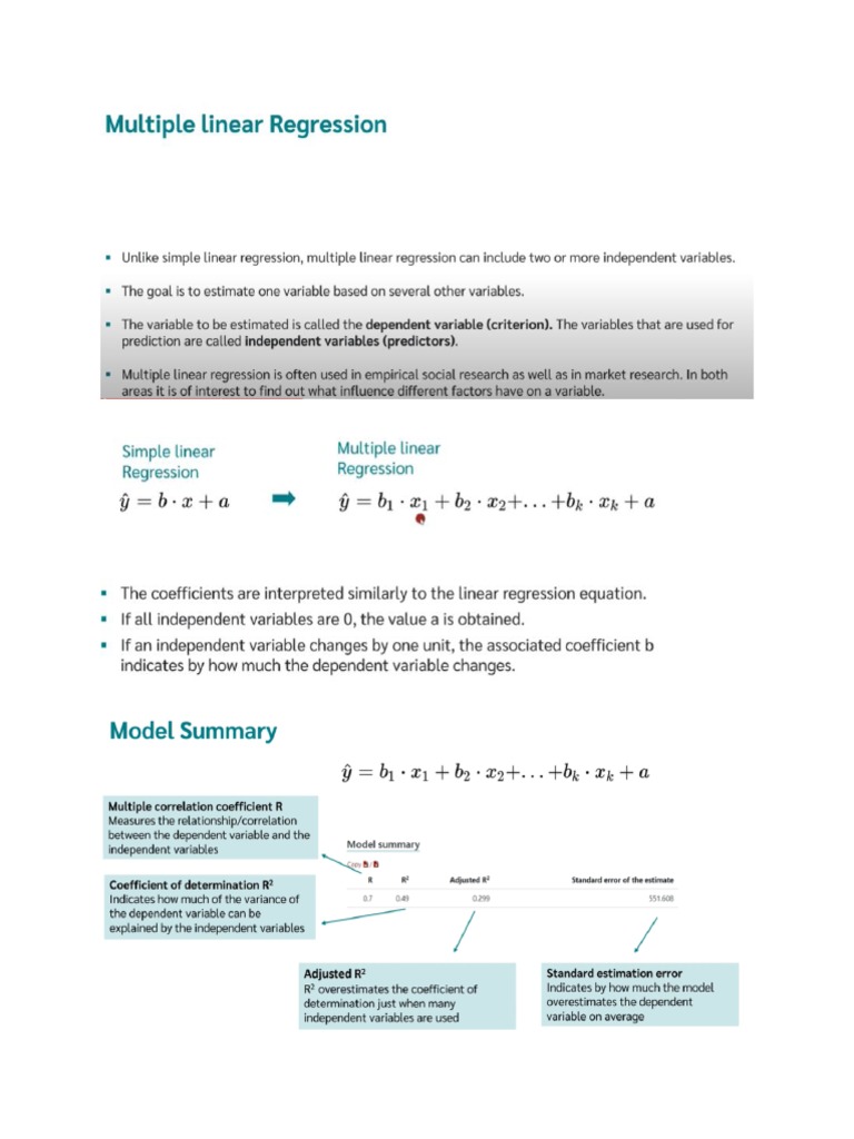 Econometrics Pdf Regression Analysis Dependent And Independent Variables