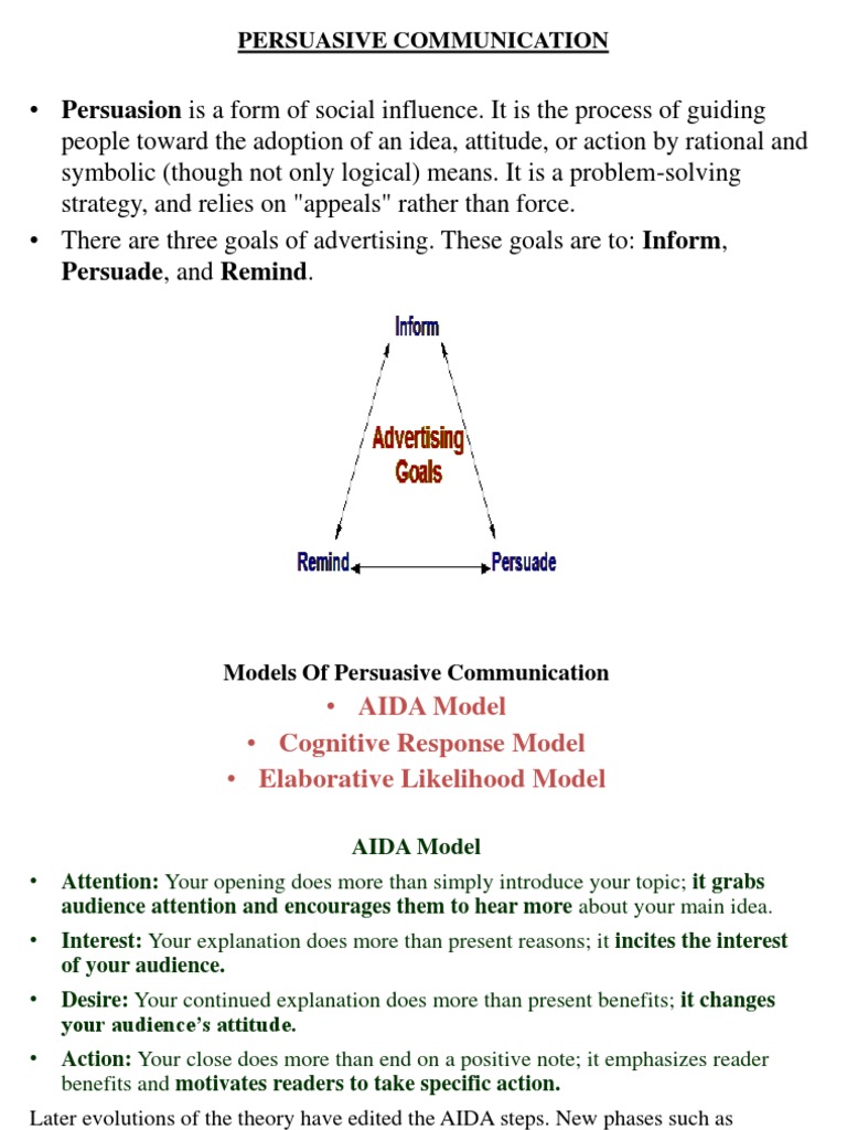 Persuasive Communication: Persuade, and Remind | PDF | Persuasion ...