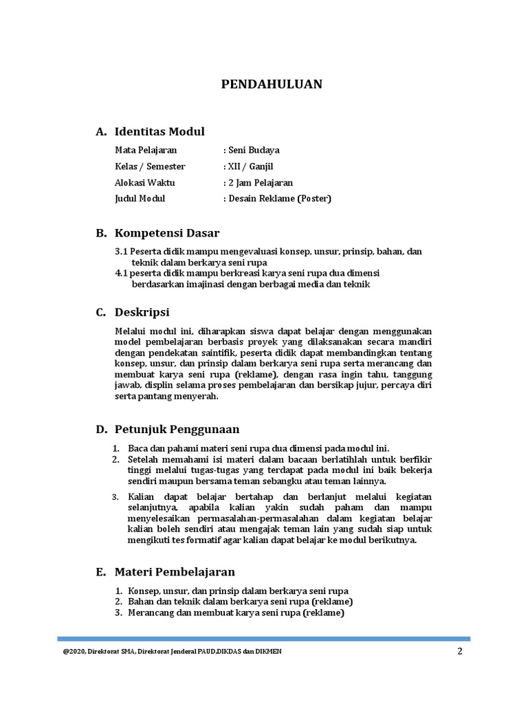 Modul Seni Budaya: Desain Reklame Kelas XII | PDF