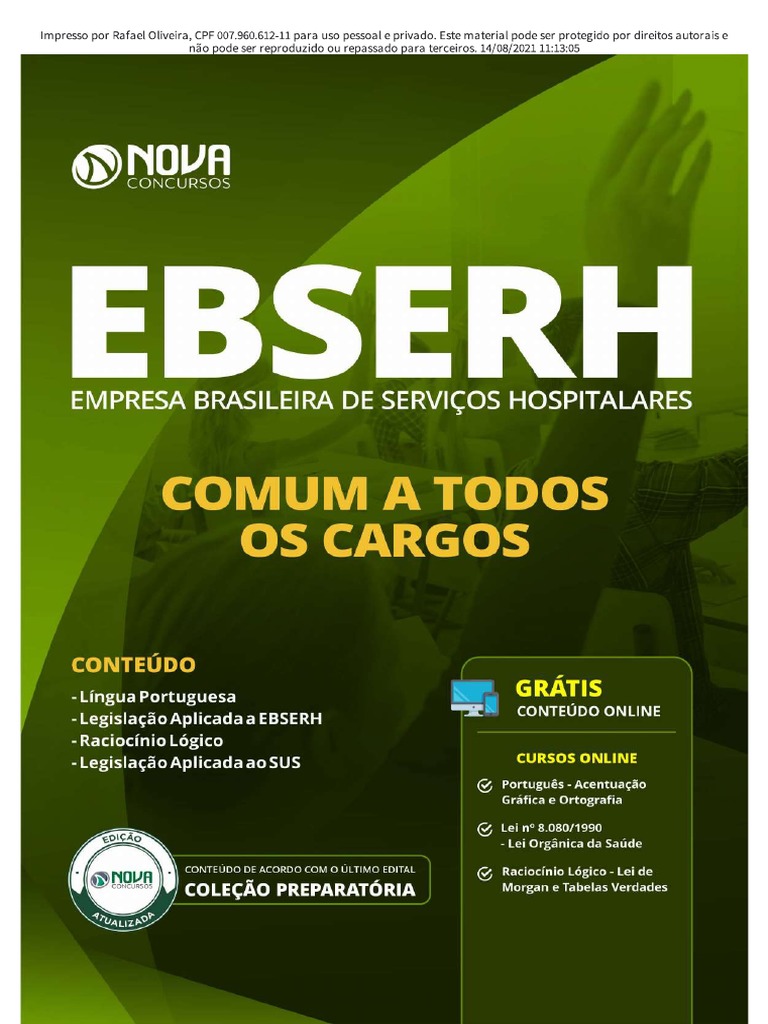 Apostila-Ebserh-Comum A Todos As Áreas | PDF