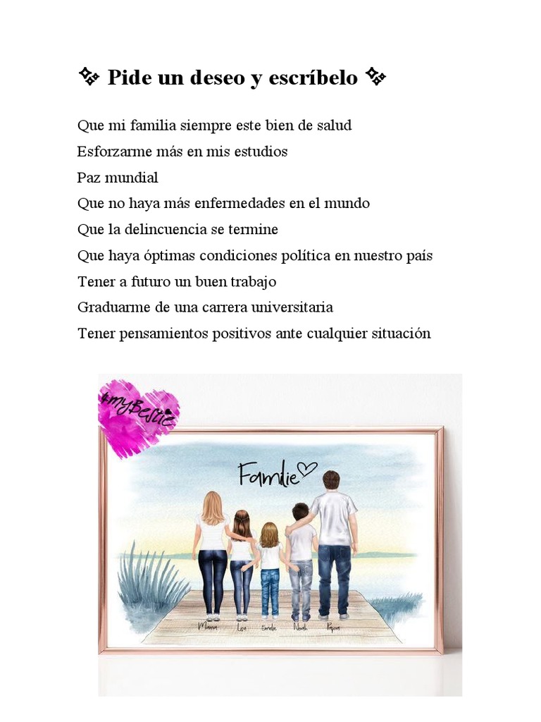 Pide Un Deseo y Escríbelo | PDF